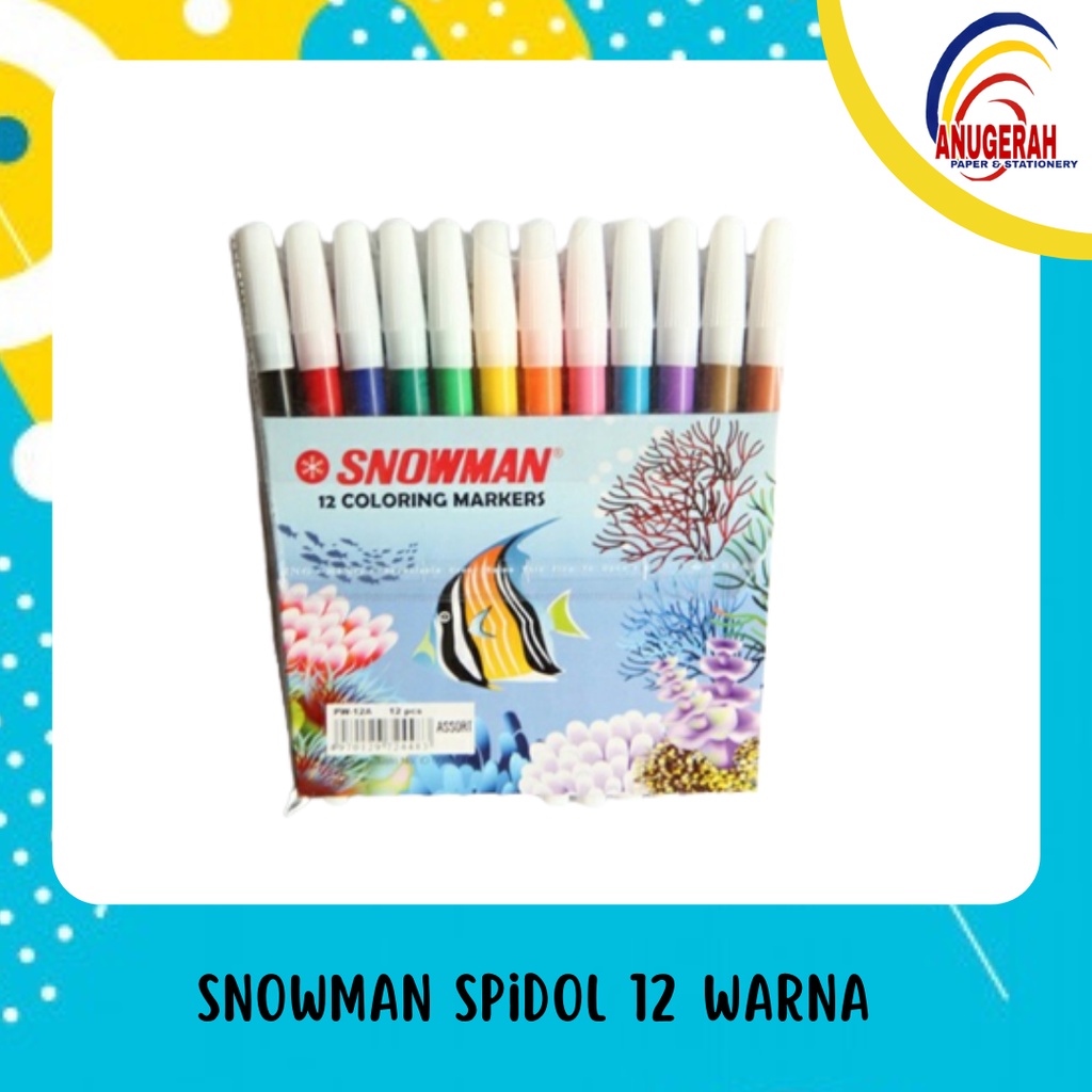 Snowman Marker 12 Color PW-12A (SET) | Shopee Philippines