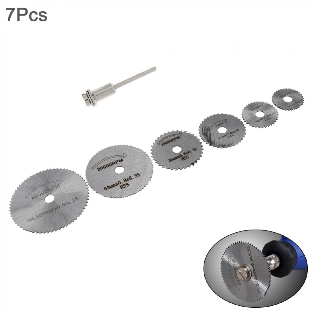 6pcs Mini Wood Saw Blade Circular Blade Jig Saw Rotary Tool with 1pcs ...