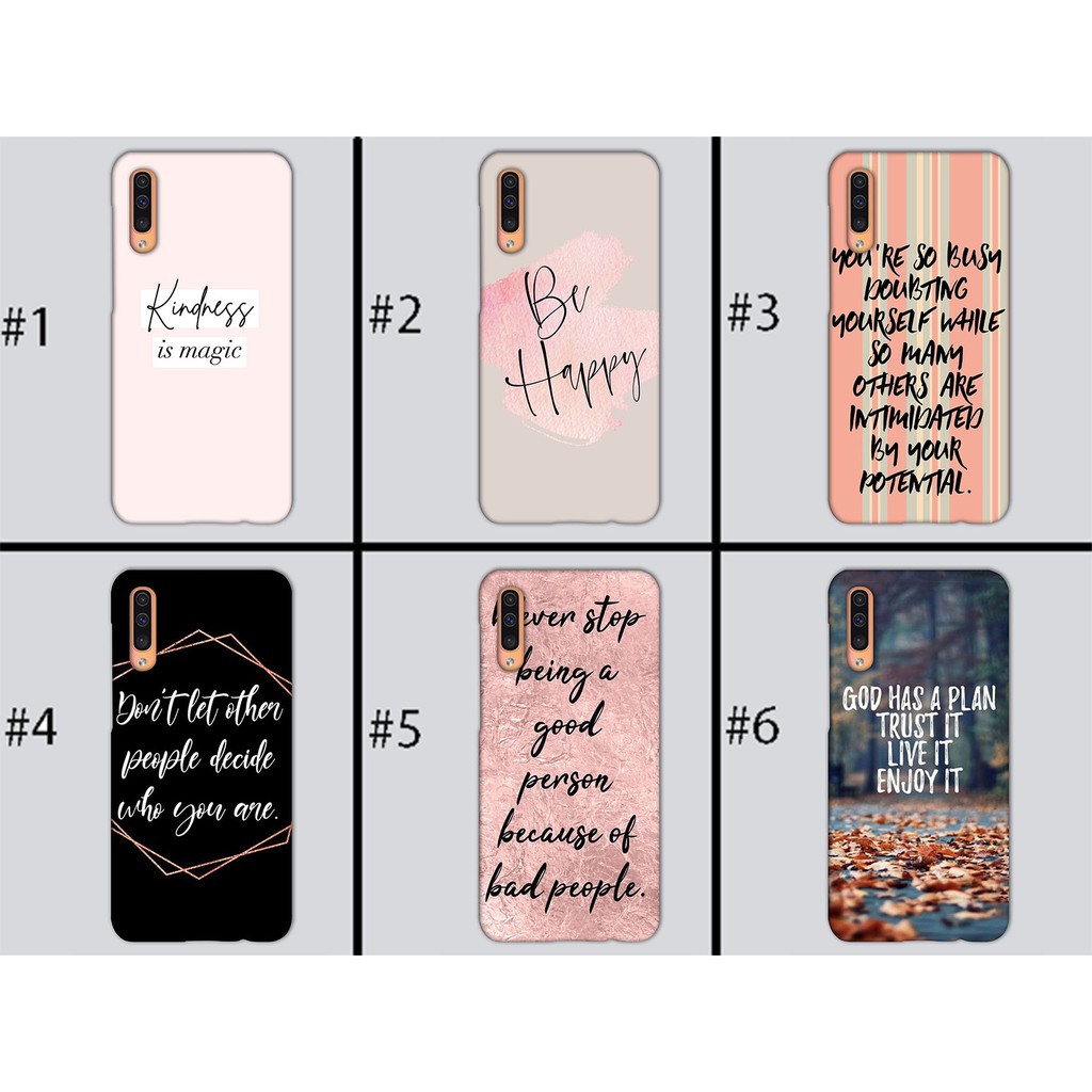 Inspirational Quote Design Hard Case for Huawei P30 Pro/P30 Lite/Y6 Pro ...