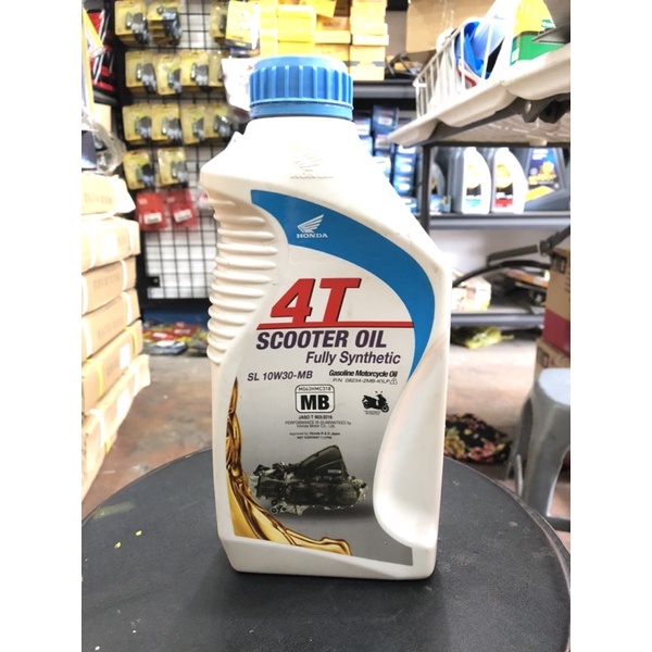 Honda Genuine 4T Scooter Oil 100% Fully Synthetic SL 10W-30 MB 1Liter ...