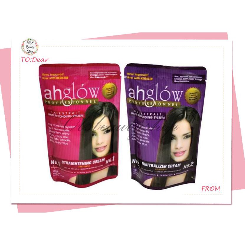Ahglow Hair Rebonding Set 165g | Shopee Philippines