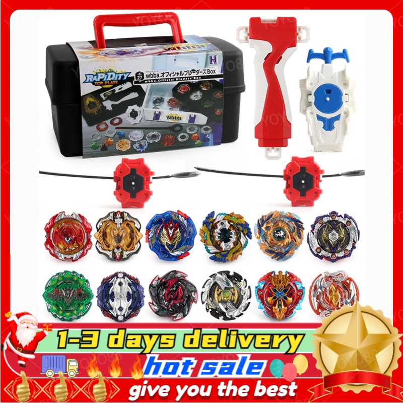 12 Styles Bayblades Metal Fusion Beyblades Set Storage Box Top Beyblade ...
