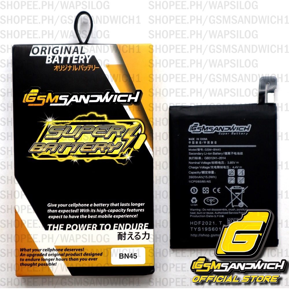 GSMSANDWICH Super Battery Xiaomi Redmi Note 5 Pro - ( BN45 ) | Shopee ...