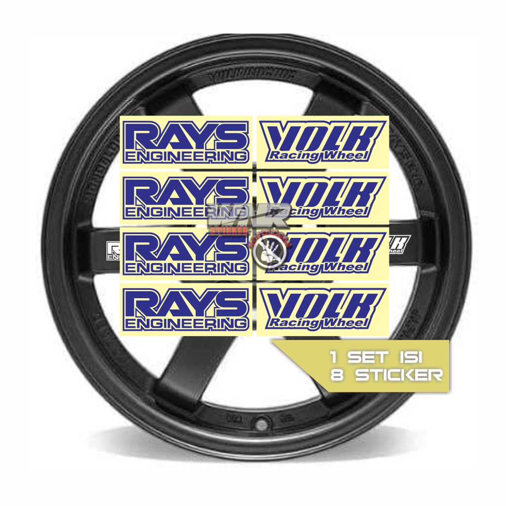 Sticker volk racing sticker Rays Engineering sticker Car Rims 1set ...