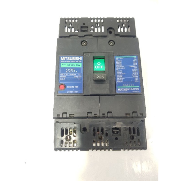 Circuit Breaker 225A 3Phase NF225/CW & CP MITSUBISHI (Original Made in Japan) | Shopee Philippines