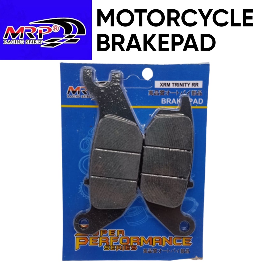 MRP MOTOCYCLE BRAKE PAD (XRM TRINITY RR) | Shopee Philippines