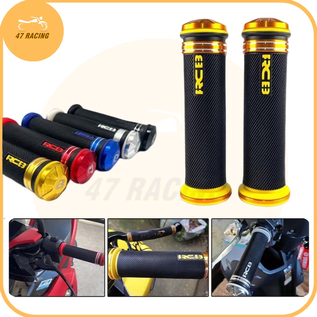 47Racing Motorcycle Racing Boy Alloy RCB Handle Grip Universal | Shopee ...