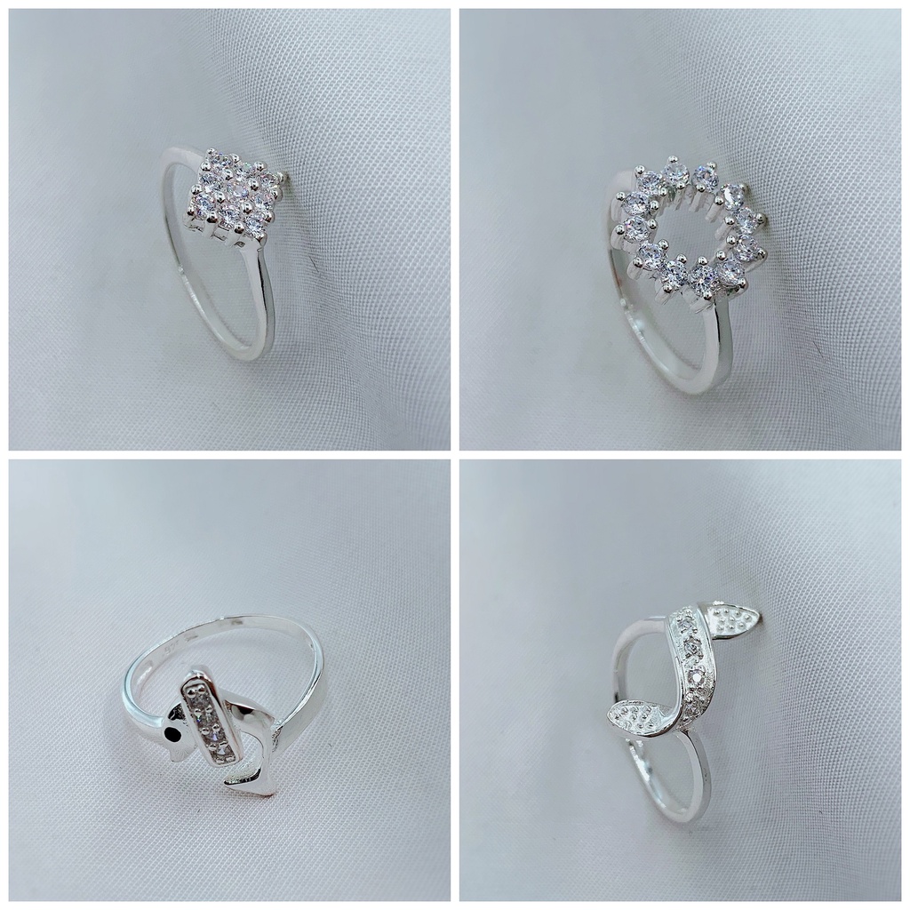 Silver Palace Genuine 925 Italy Silver Ladies Ring w/stone NJS Part-3 ...