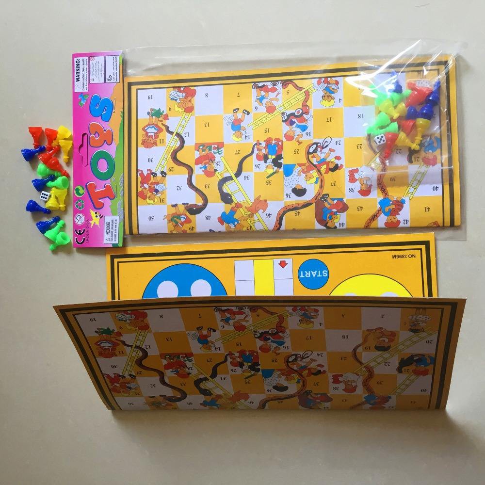 Snakes & Ladders Card Board Game 1-Pack - Two Game Set in One Bundle ...