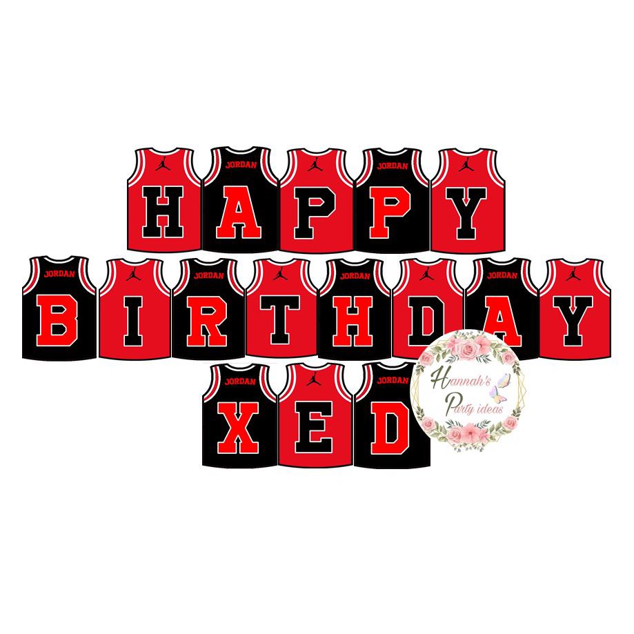 Customize Jordan theme birthday banner | Shopee Philippines