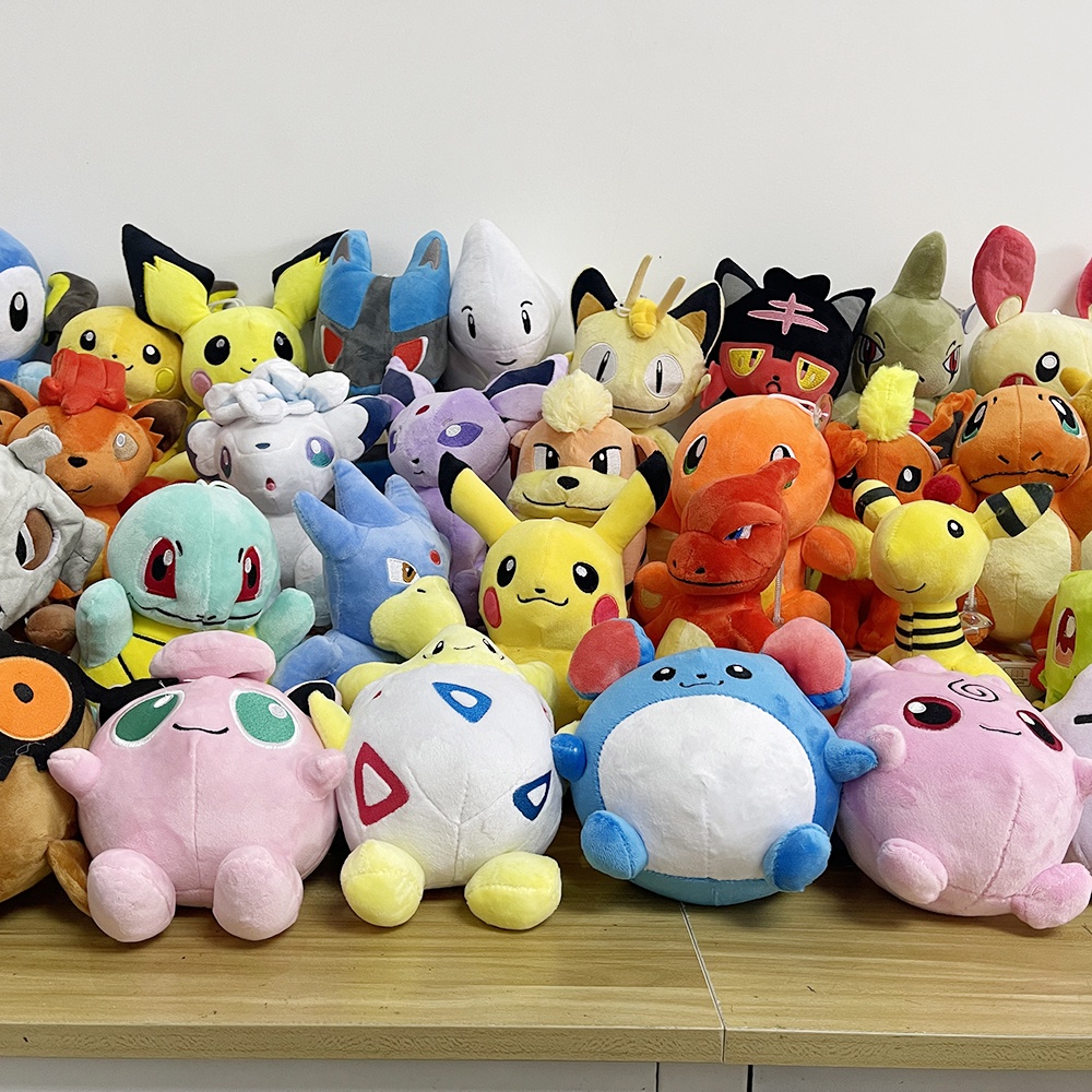 Pikachu Plush Squirrel Bulbasaur Charmander Pokemon Plush Toy Eevee ...