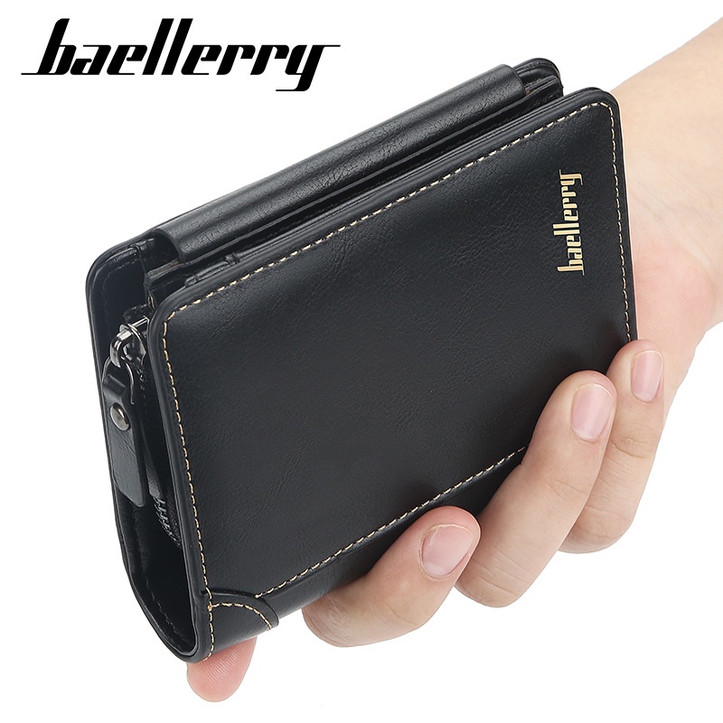 Baellerry wallets #D9159 Trifold Zipper Short Men Casual Wallet ...
