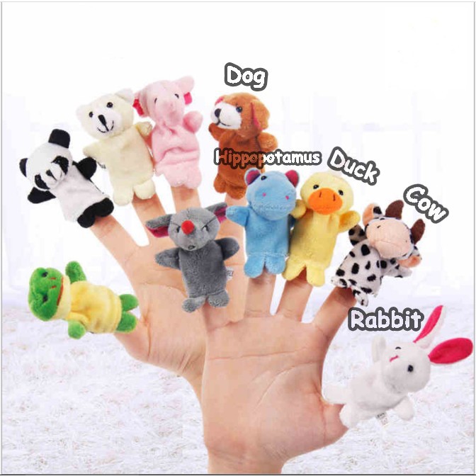 Finger Puppets Educational Toys / Baby Animal Finger Puppet Toys ...