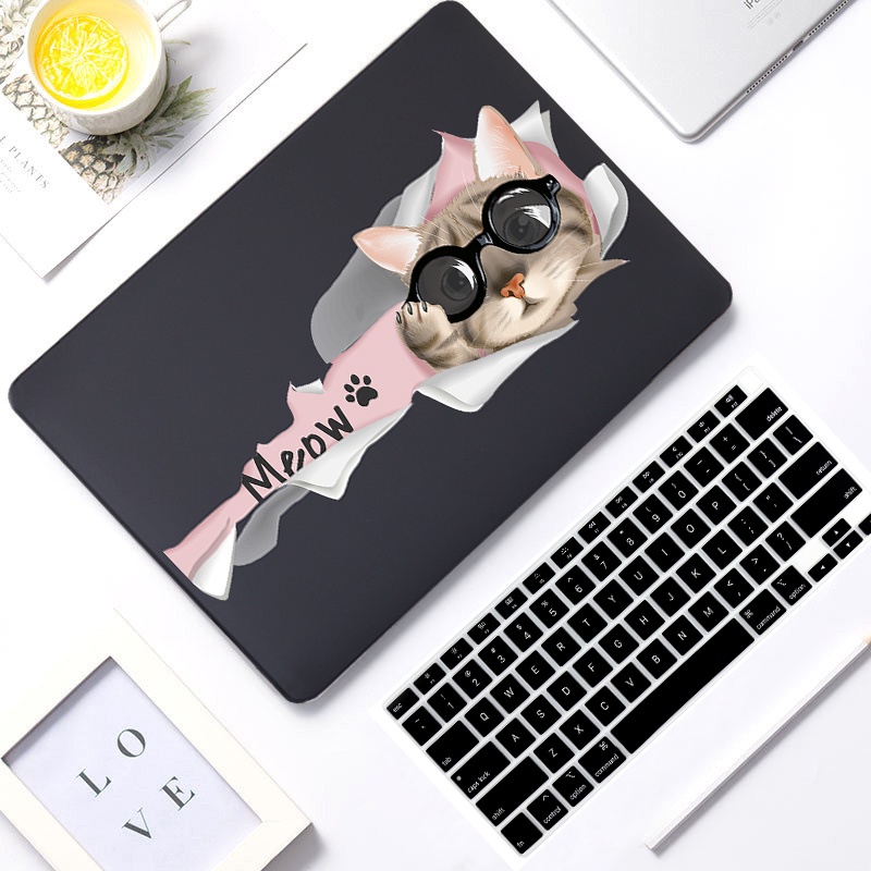 Creative Paper Tearing Cat Case for MacBook M1 Pro 14 A2442 Pro 16 ...