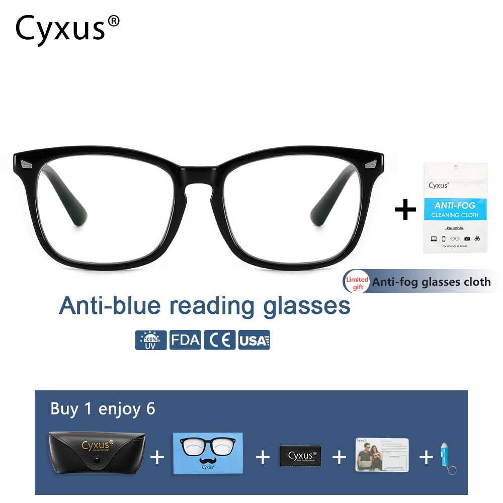 Cyxus Anti Radiation Eyeglasses Anti Harmful Blue Light Reading Glasses ...