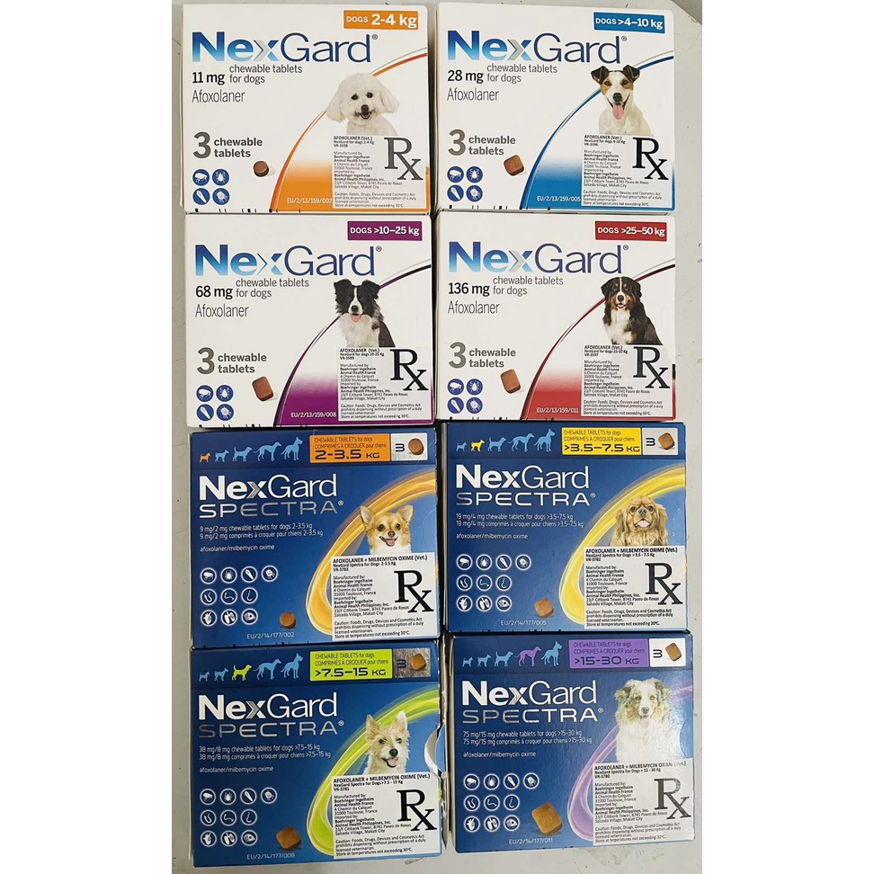 NEXGARD SPECTRA PER PIECE AND PER BOX with STICKER | Shopee Philippines