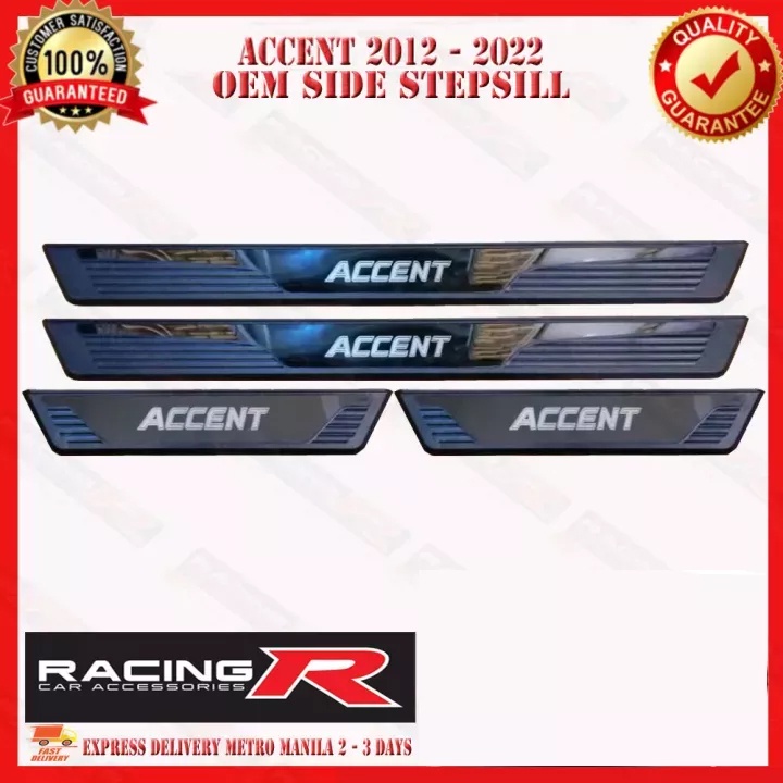 Accent 2012 to 2022 OEM Side Stepsill for hatchback and Sedan ( Step ...