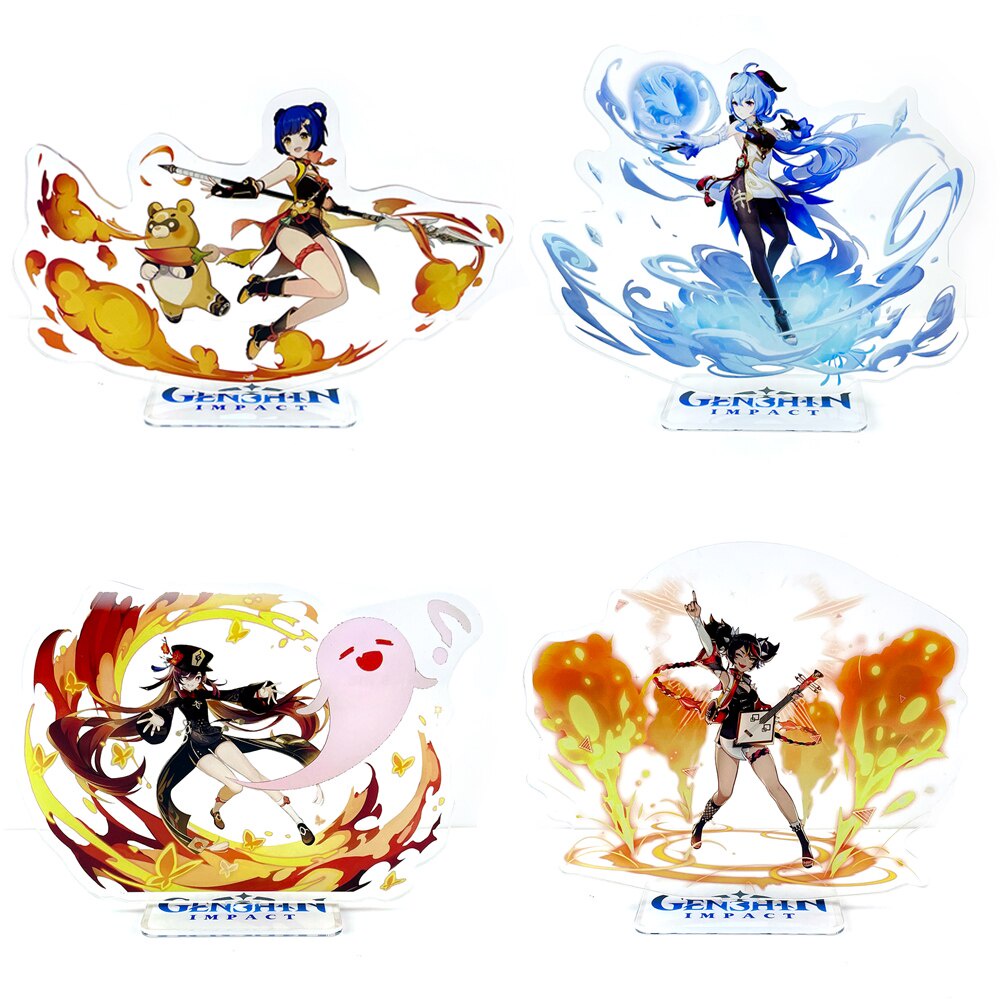 Genshin Impact Liyue characters Xiangling Ganyu Hutao Xinyan acrylic ...