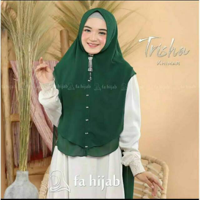 Trisha 3layer / Ceruty Babydoll Instant Hijab / Niqob Hijab / Anti ...