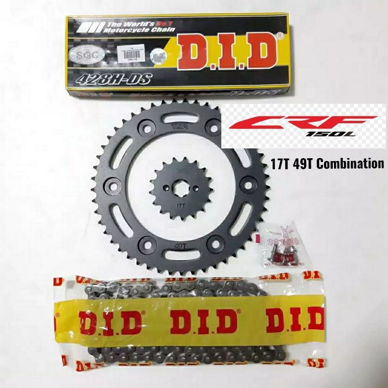 Crf150L 428 14T 51T Heavyduty Chainset with Genuine DID 428 Heavyduty ...