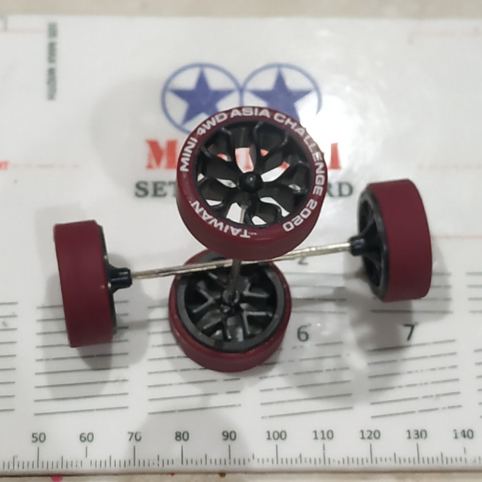 Precision tires y spoke rims + maroon original Tamiya | Shopee Philippines