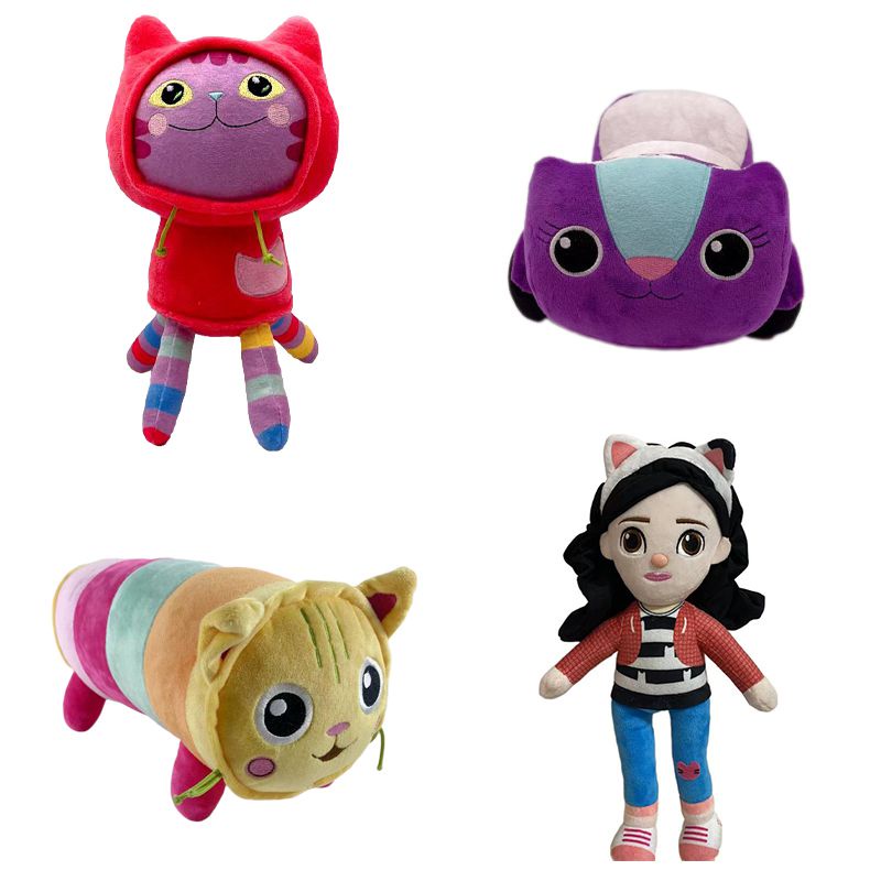 Gabby's Plush Dollhouse Toy Stuffed Pillow Cat Carlita Plushie Doll ...