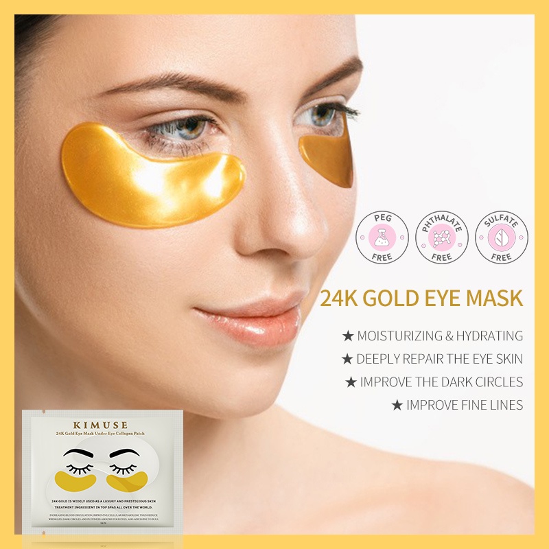 KIMUSE eye/lip mask contains vitamin E and collagen to help improve ...