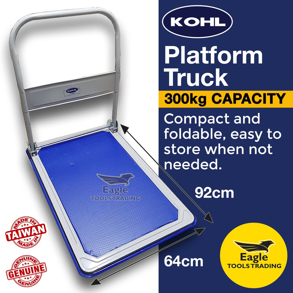 Kohl Platform Truck 300kg Push Cart Foldable Dolly Hand Truck (660 lbs ...