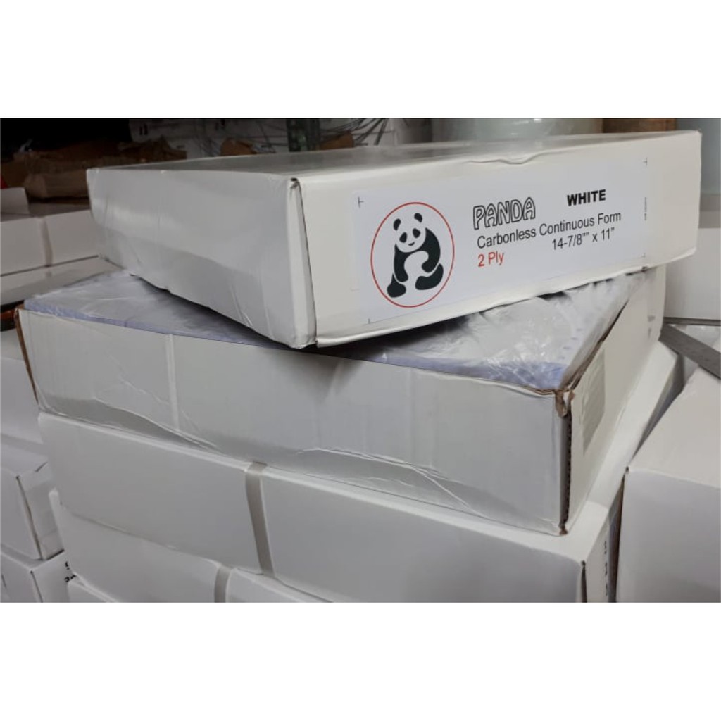 2Ply Carbonless Continuous Form 14-7/8" x 11" - All White | Shopee ...