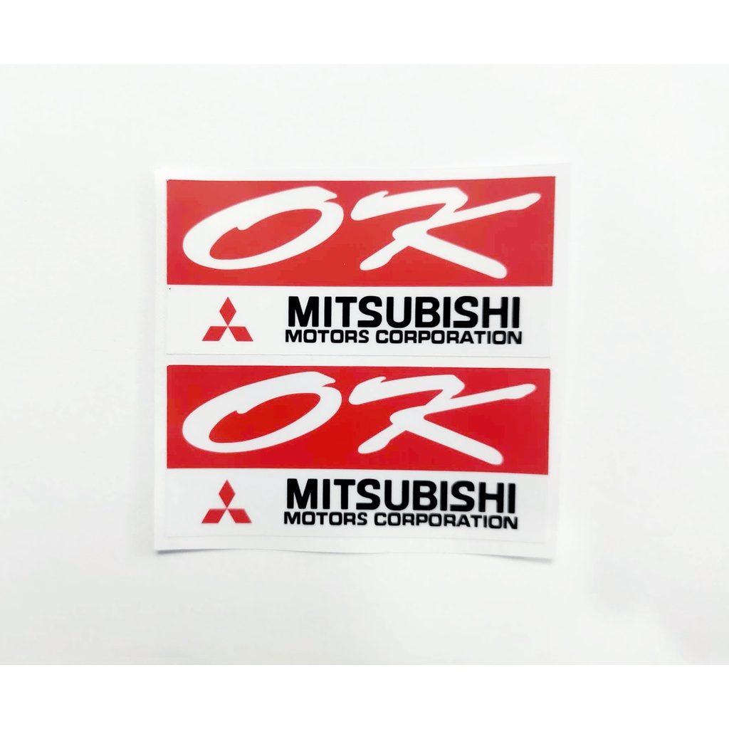 2pc Mitsubishi OK JDM CUSTOM-MADE Window Decals | Shopee Philippines