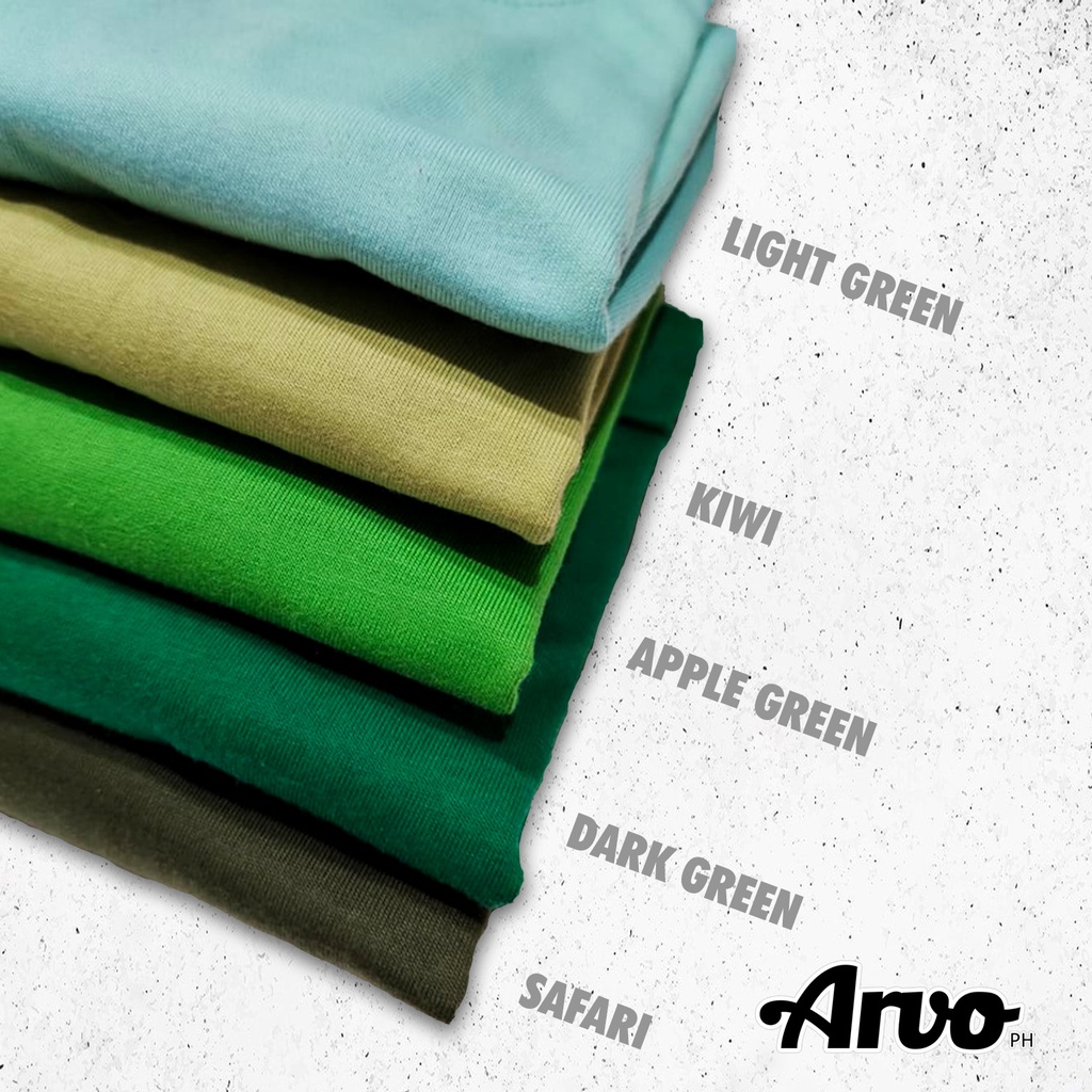 ARVO PH - Green Series Plain Tee Shirts | Shopee Philippines