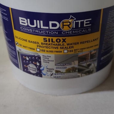 BUILDRITE Silox 101 Emulsion Water Repellent Mold Resistant Matte Clear ...