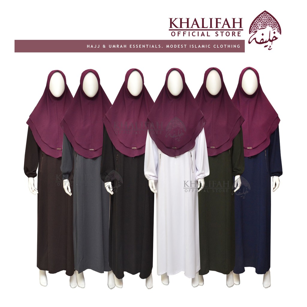 Plain Zip-Up Muslim Women's Robes For Hajj And UMRAH | Shopee Philippines