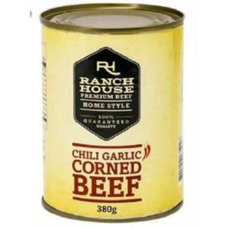 Ranch House Regular & Chili Garlic Corned Beef 380g | Shopee Philippines