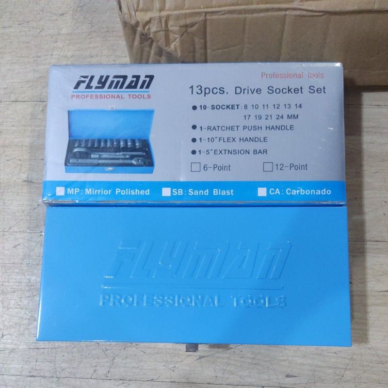 6 points Drive Socket Set 1/2 13pcs | Shopee Philippines