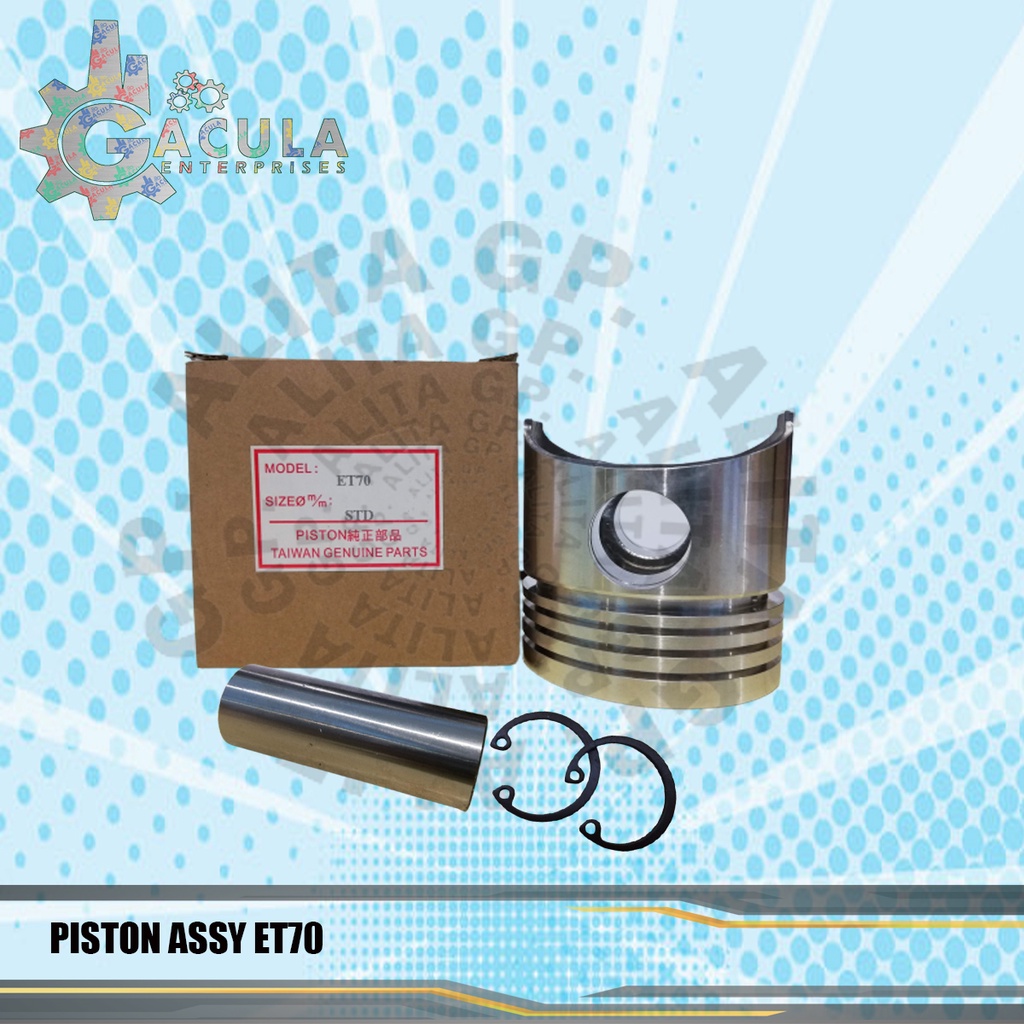 Piston Assy Kubota ET70 ER600 E7 Water Cooled Diesel Engine | Shopee ...