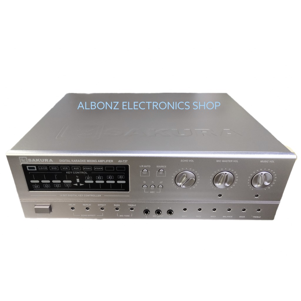 Sakura AV-737 (1400Watts x 2)(ORIGINAL) Digital Karaoke Mixing ...