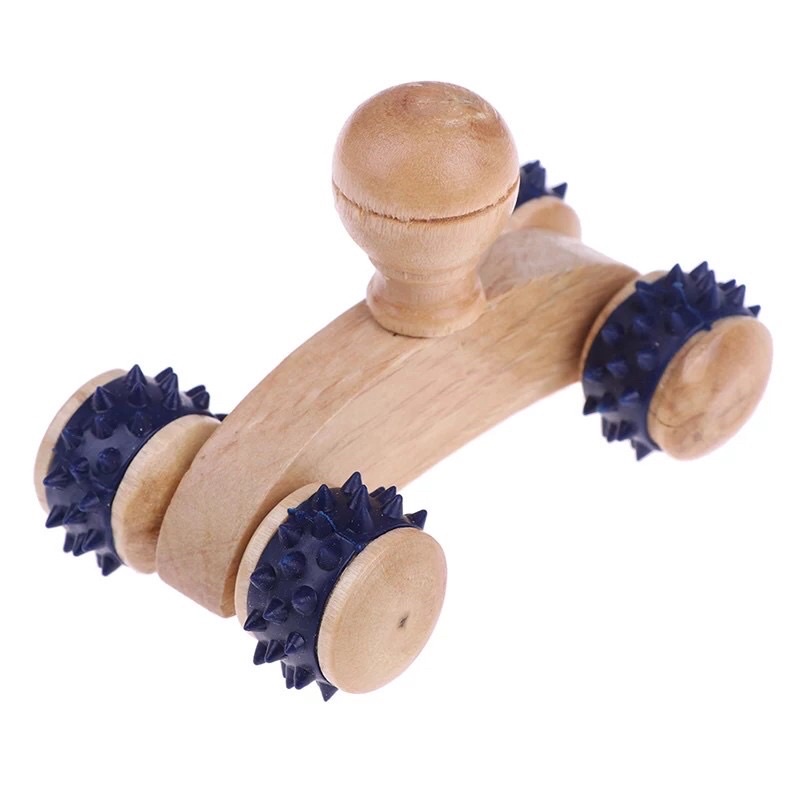 Roller Wooden Massage Tool Reflexology Hand Foot Back Body Therapy ...