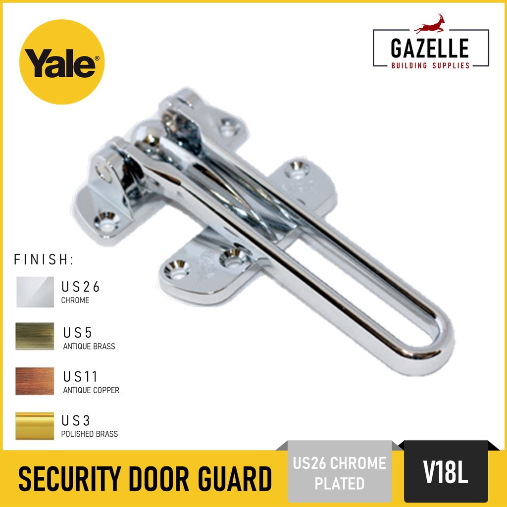 Yale Security Door Guard - V18L | Shopee Philippines