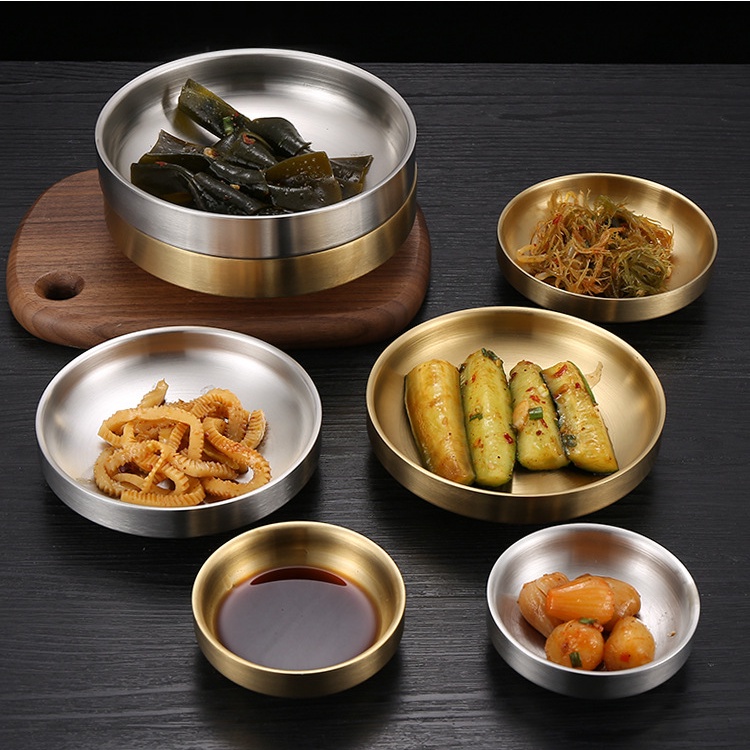 Stainless Steel Seasoning Dish Creative Korean Kimchi Bowl Cool Rice ...