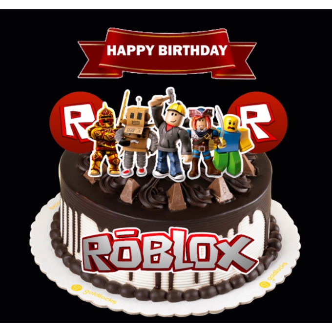 ROBLOX PERSONALIZE CAKE TOPPER SET | Shopee Philippines
