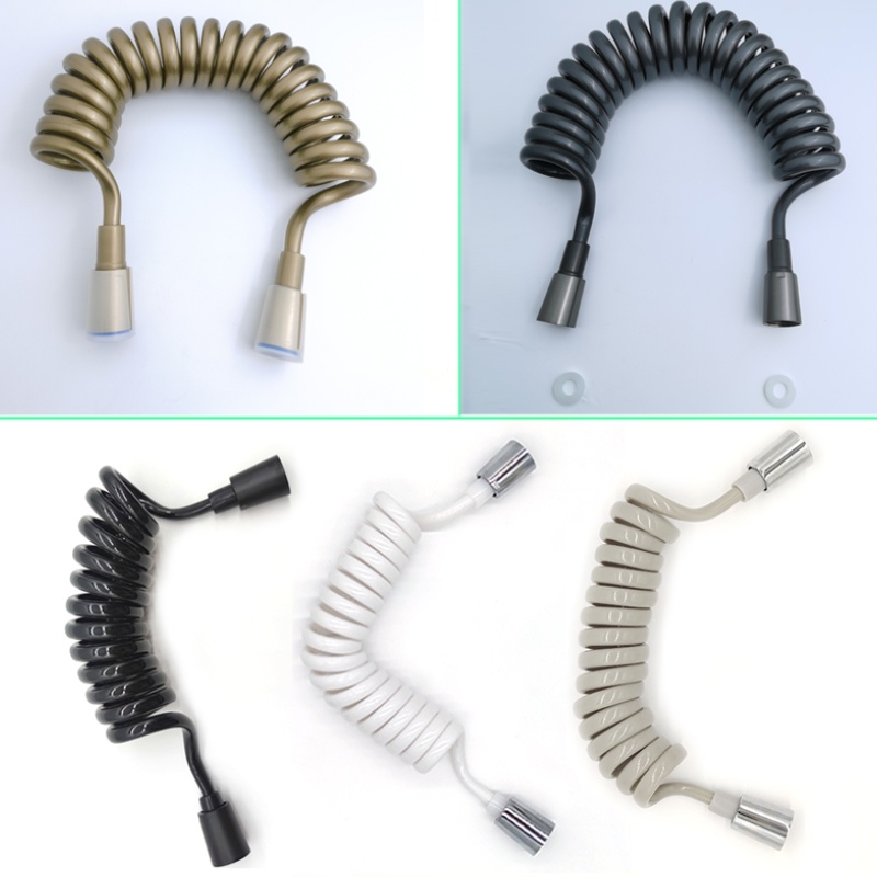 Colorful Spring Telephone 1.5/2/3m Bidet Sprayer Hose Flexible Plumbing ...