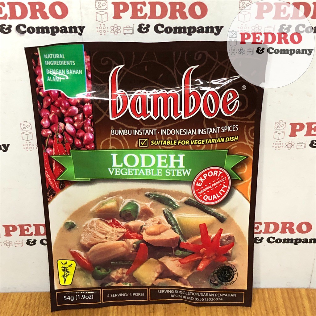 Bamboe lodeh seasoning 54 grams - vegetable stew instant indonesian ...
