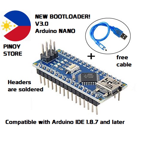 Arduino Nano V3.0 Atmega328P with free cable New bootloader CH340G ...