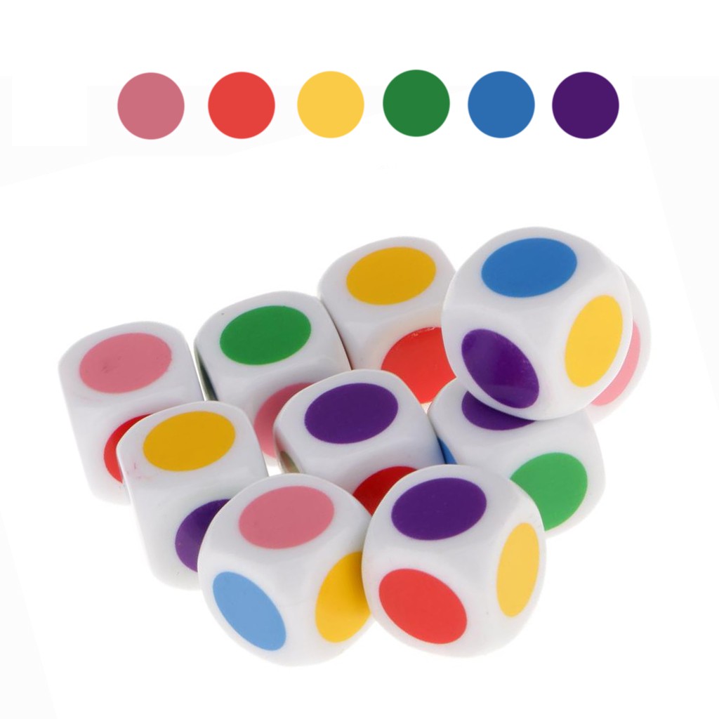 Dice Color Colored Dice Children's Educational Toys Learn To Know ...