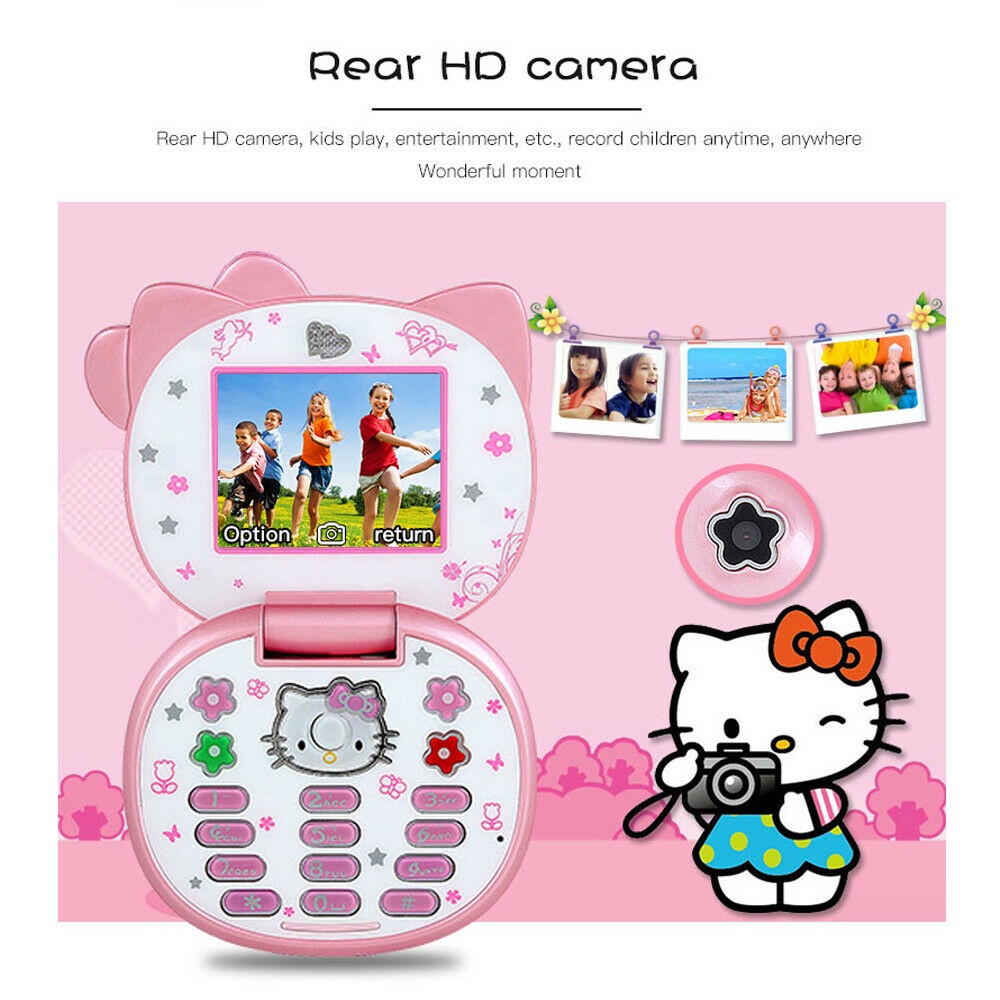 Adorable Small Mini Flip Phone For Girls Women Kid Cute Lovely Hello ...