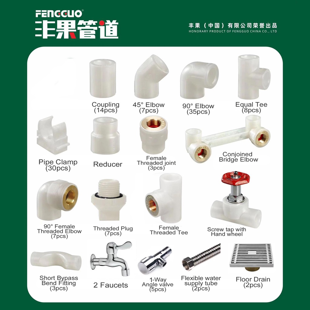 PPR Water Pipes & Fittings Package Complete Set | Shopee Philippines