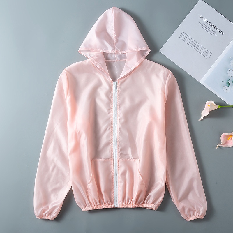 Sun Protection Jacket Women Summer Thin Breathable Transparent ...