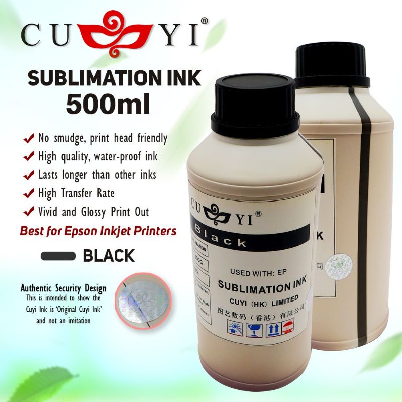 CUYI SUBLIMATION INK 500ML 4COLORS AVAILABLE B,M,C,Y | Shopee Philippines