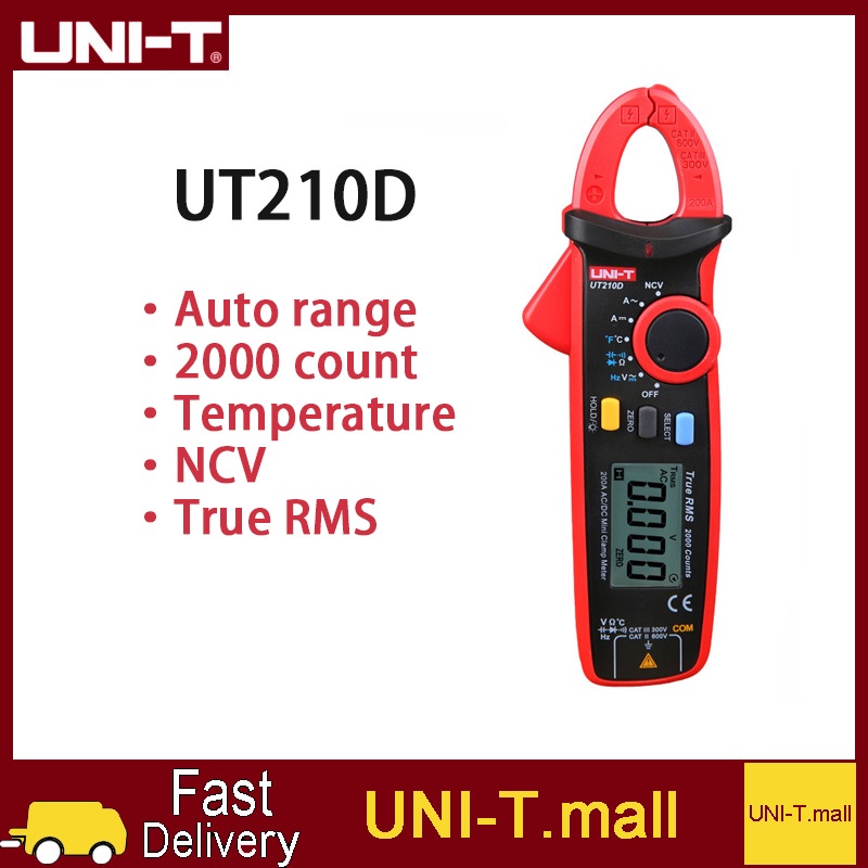 UNI-T UT210D UT210A UT210E tester Multimeter AC/DC Current Voltage ...